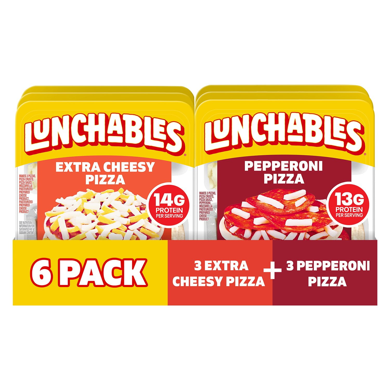 Lunchables Pizza Kits Variety Pack 6 pack