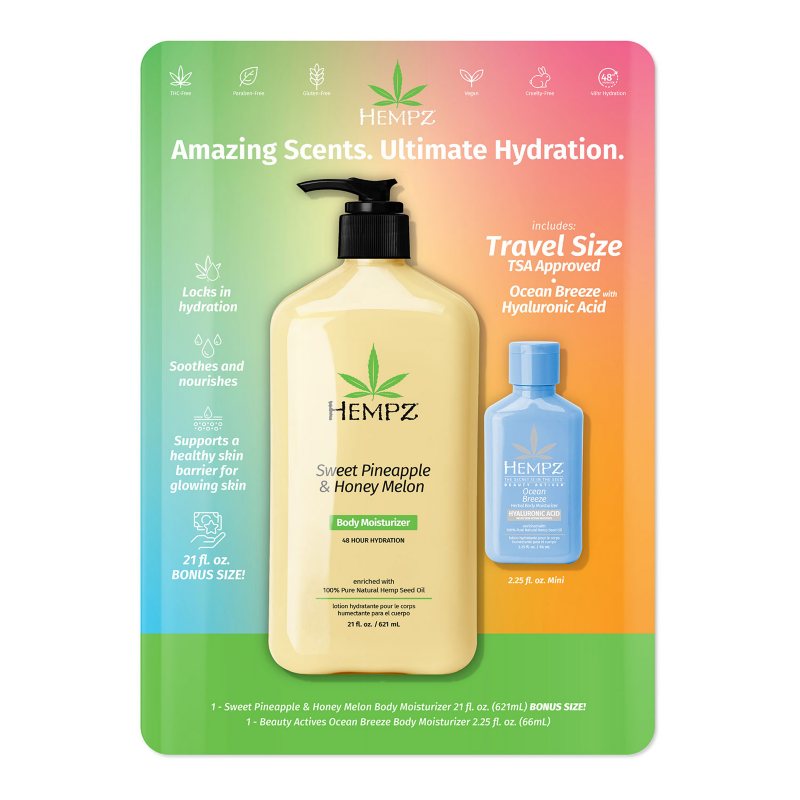 Hempz Hydrating Herbal Body Moisturizer Pack