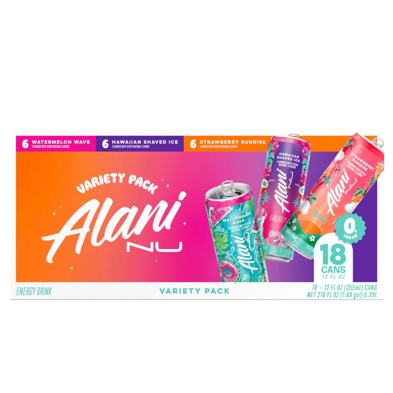 Alani Nu Energy Summer Variety Pack 12 fl. oz., 18 pack