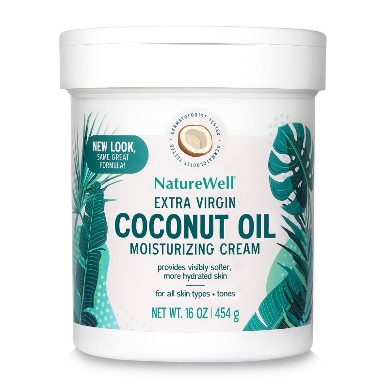 NatureWell Extra Virgin Coconut Oil Moisturizing Cream 16 oz