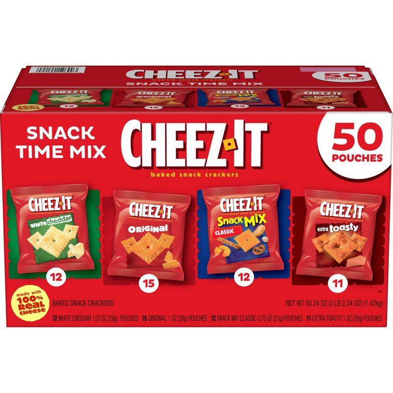 Cheez-It Snack Time Mix Variety Pack, 1 oz., 50 pack