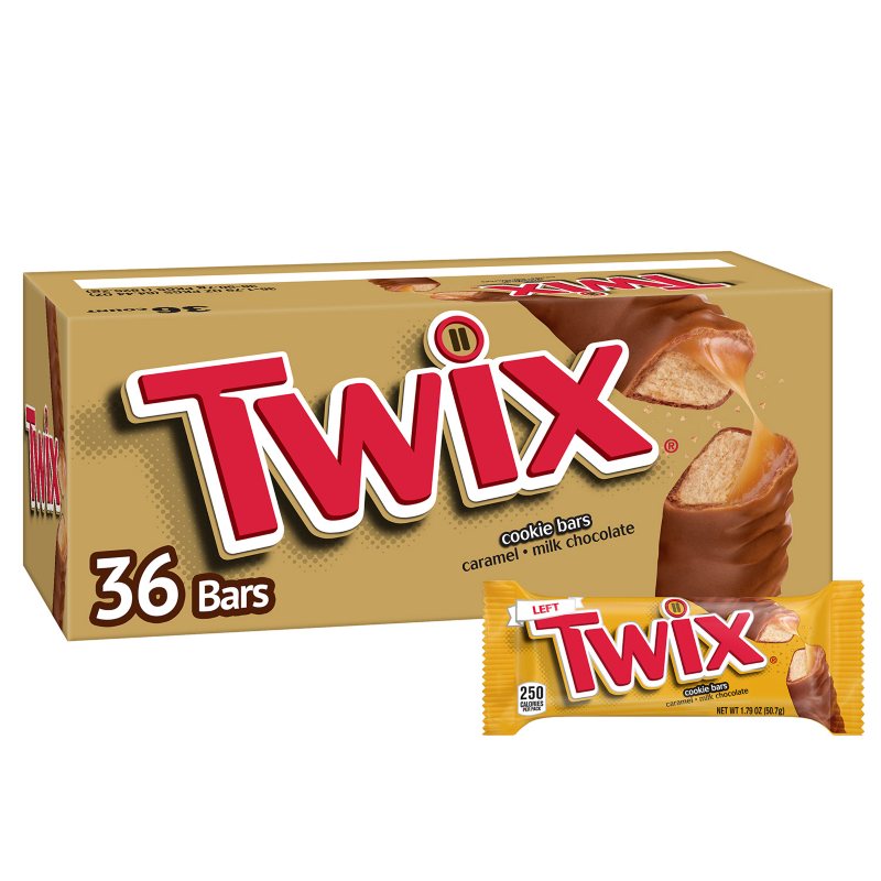Twix Full Size Caramel Cookie Chocolate Bars 1.79 oz (36-pk)