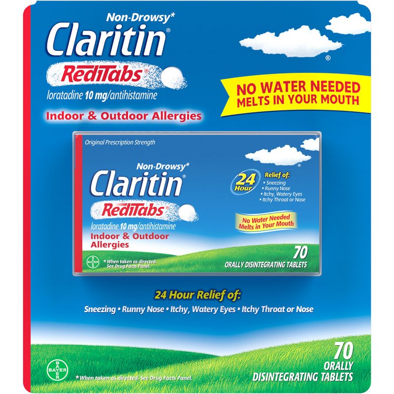 Claritin RediTabs Non-Drowsy 10mg Loratadine Orally Disintegrati