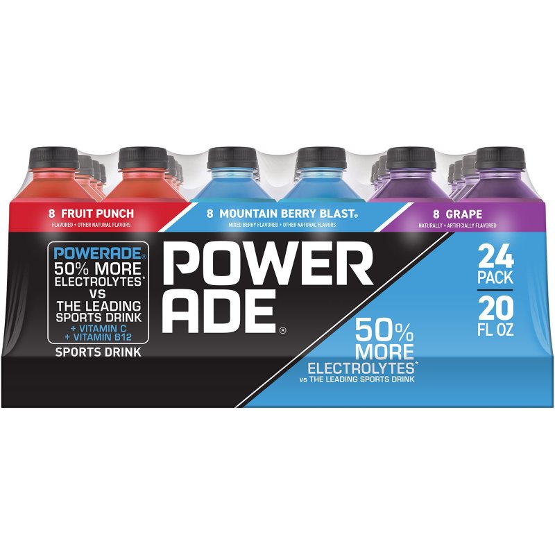 Powerade Sports Drink Variety Pack 20 fl oz (24-pk)