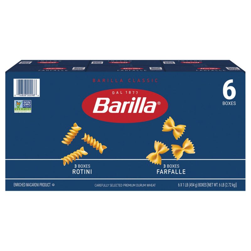 Barilla Pasta Variety Pack 16 oz (6-pk)
