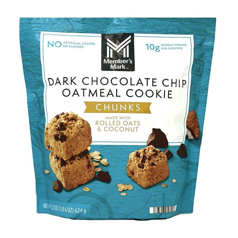 Member's Mark Dark Chocolate Chip Oatmeal Cookie Chunks, 22 oz.
