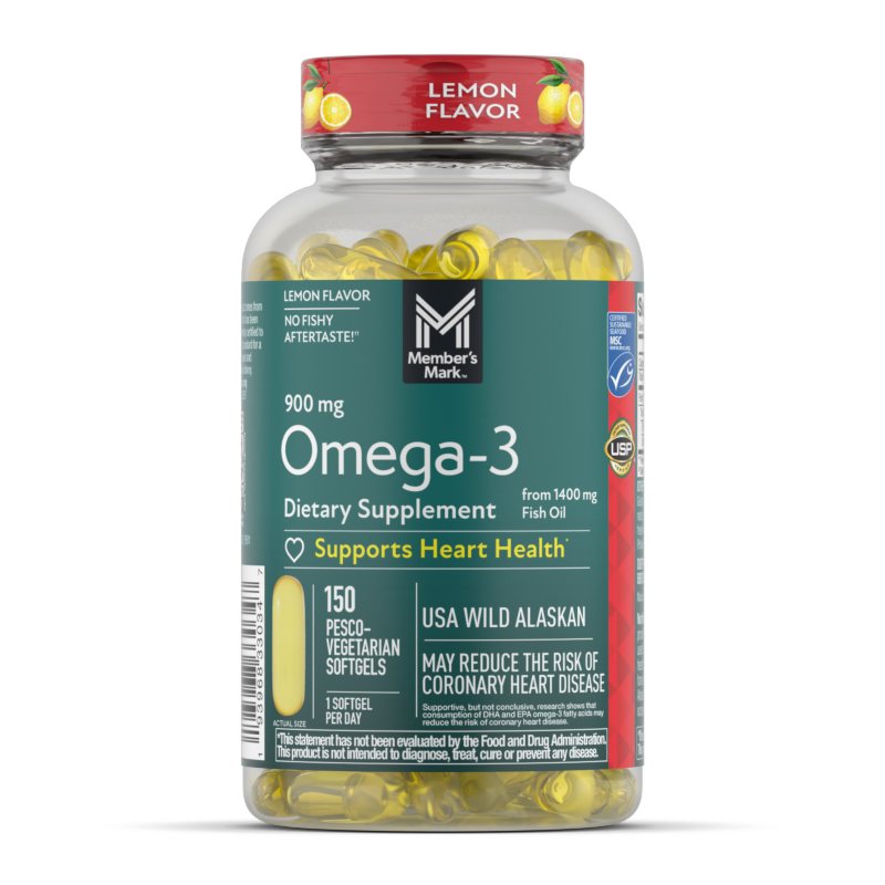 Member's Mark Omega-3 900mg Softgels 150 ct