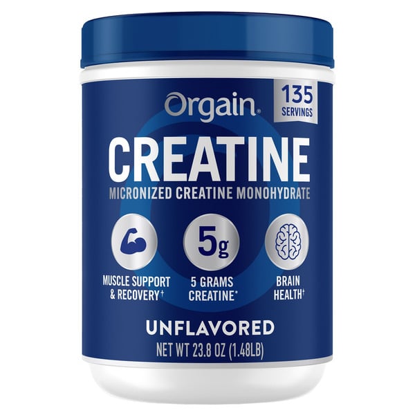 Orgain, Micronized Creatine Monohydrate, Unflavored, 1.48lbs